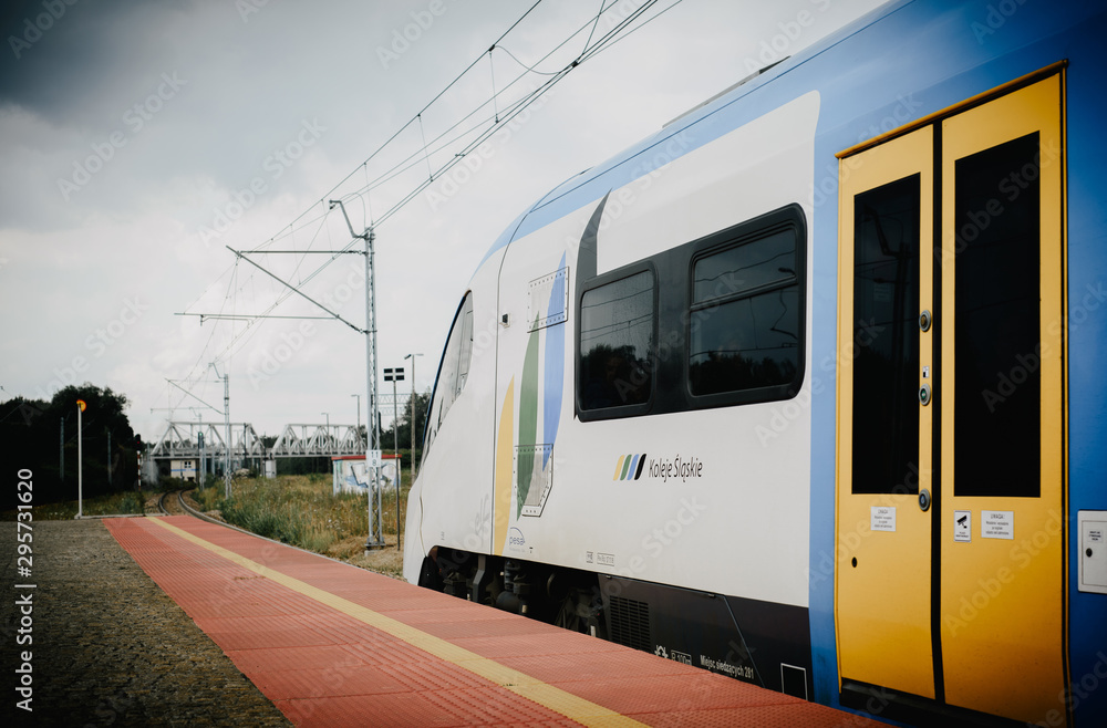 Katowice, July 14 2019, Poland, railway station. Elf of the second ...