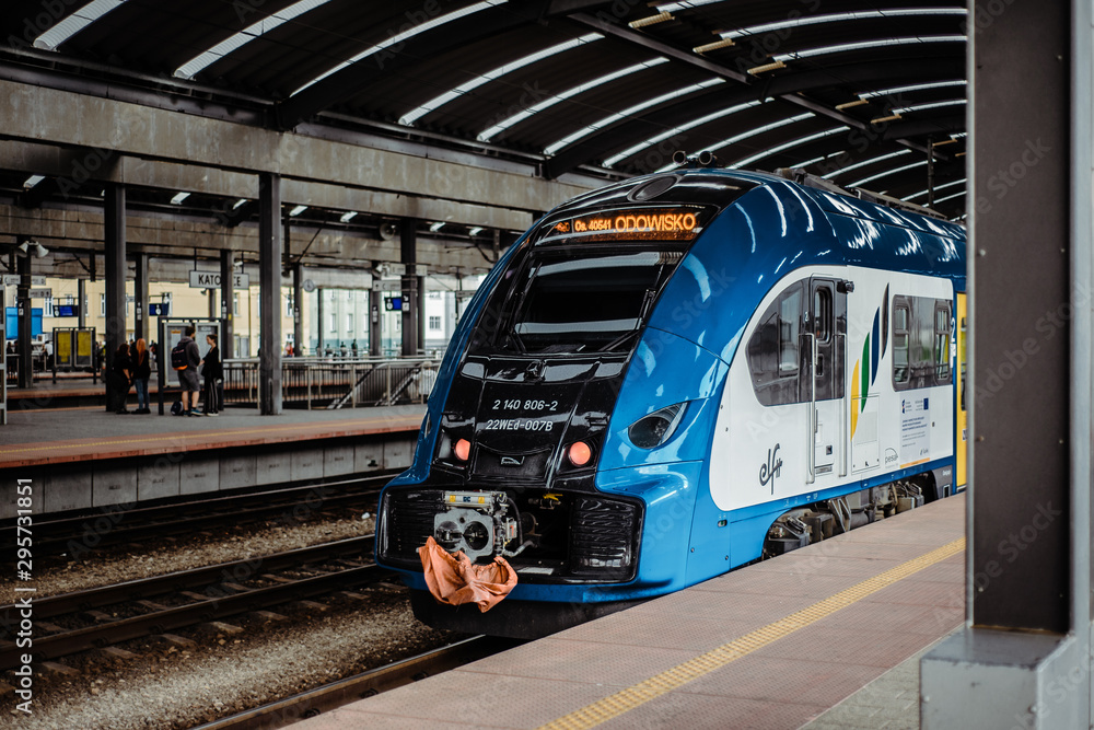 Katowice, July 14 2019, Poland, railway station. Elf of the second ...