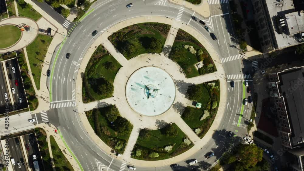 Logan Square in Philadelphia, aerial of Downtown of Philadelphia ...