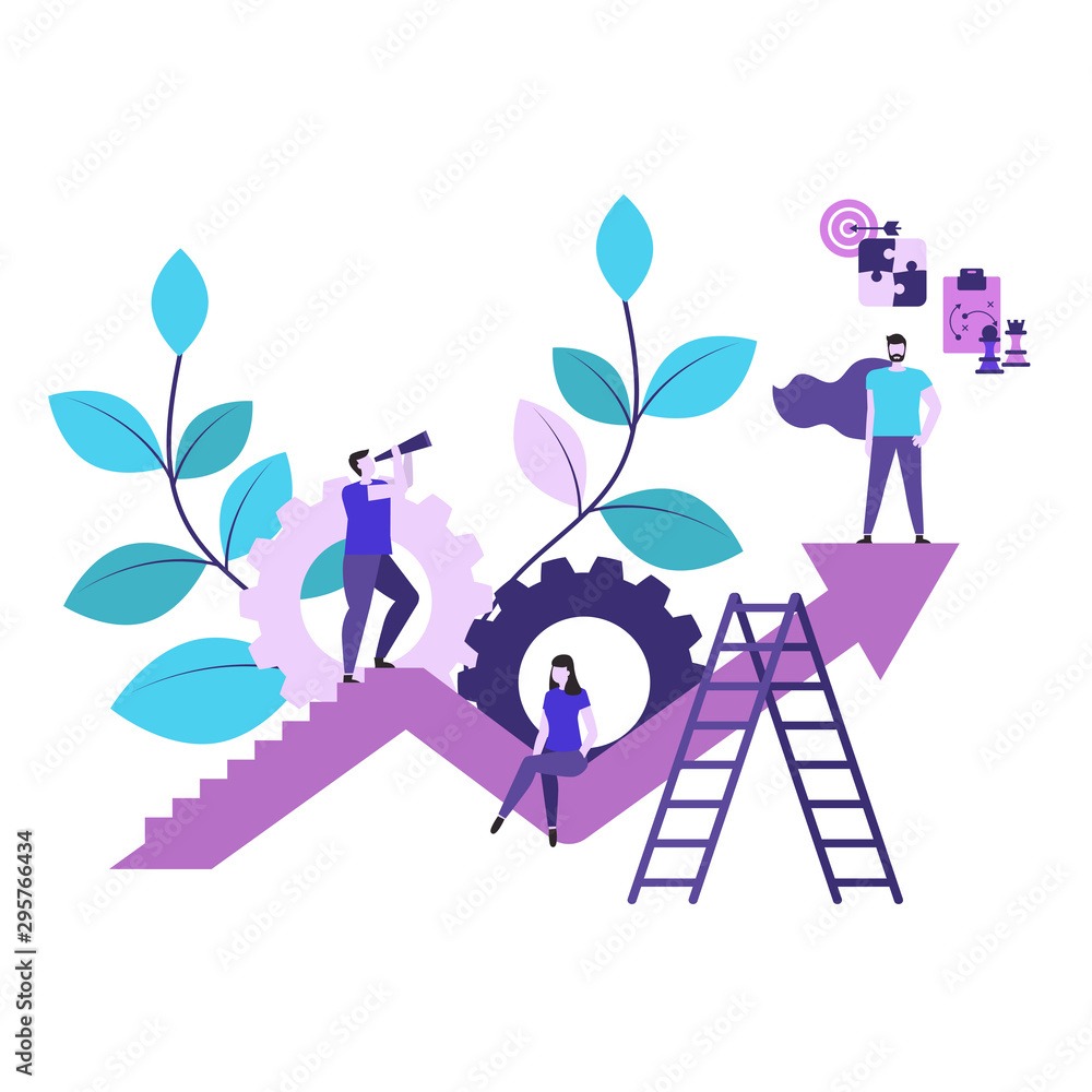 Leadership vector concept Stock Vector | Adobe Stock