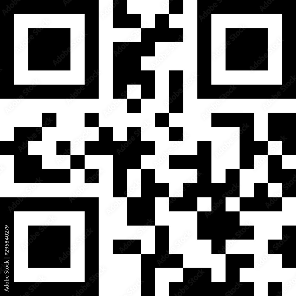 false qr code icon information scan Stock Illustration | Adobe Stock