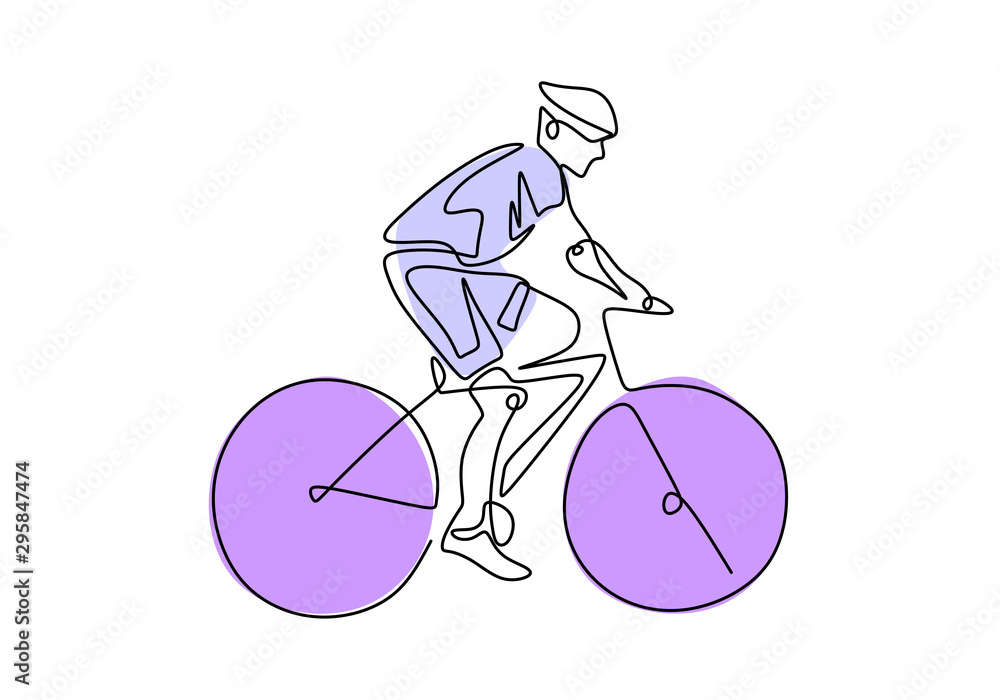 continuous one line bicycle athlete. hand drawn sketch drawing. Vector ... continuous one line bicycle athlete. hand drawn sketch drawing. Vector ...