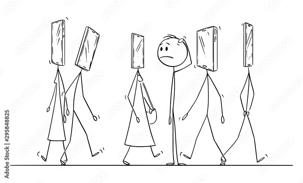 Stick Figure Walking Front