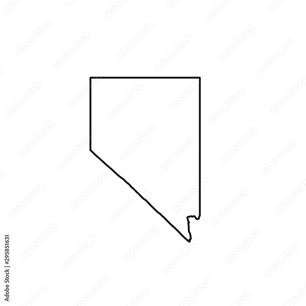 map of Nevada. Vector illustration Stock Vector | Adobe Stock