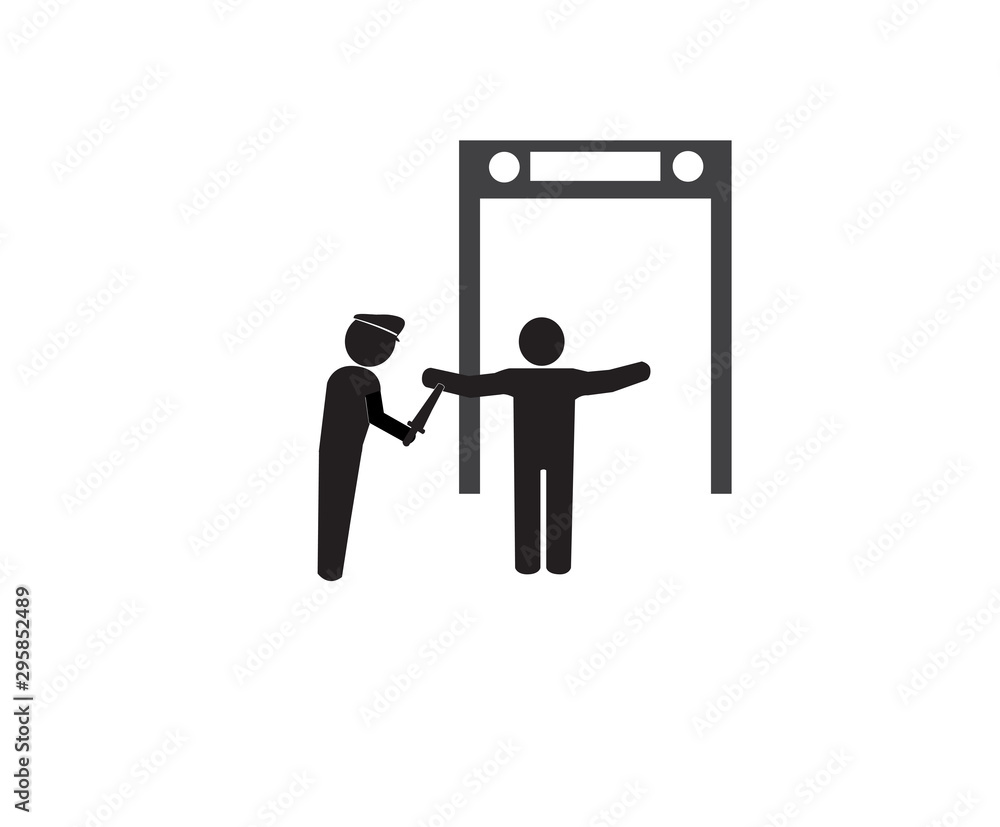 Airport Security Check Icon