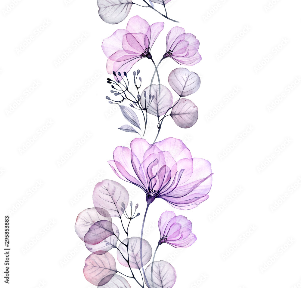 Purple Wedding Border Design