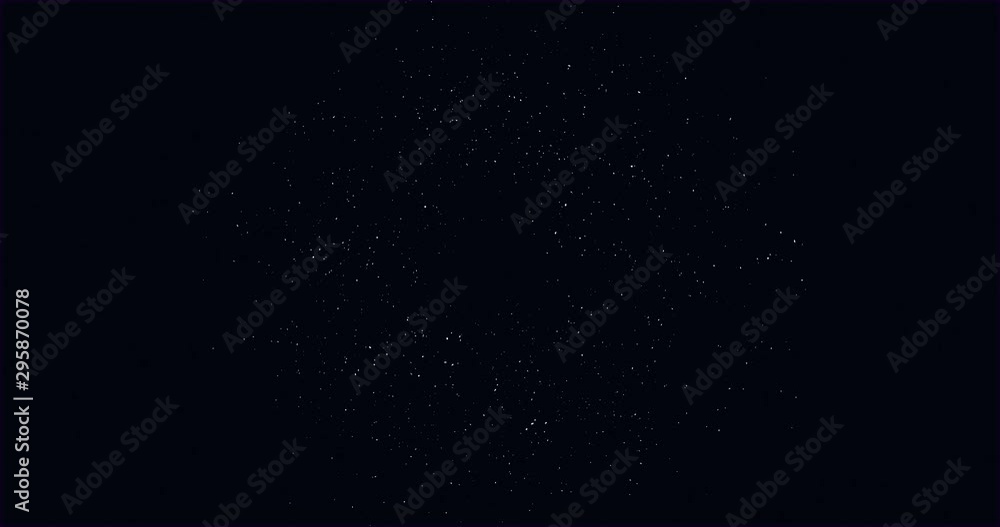 Sci-Fi backdrop with clouds particles system in dark purple liquid ...