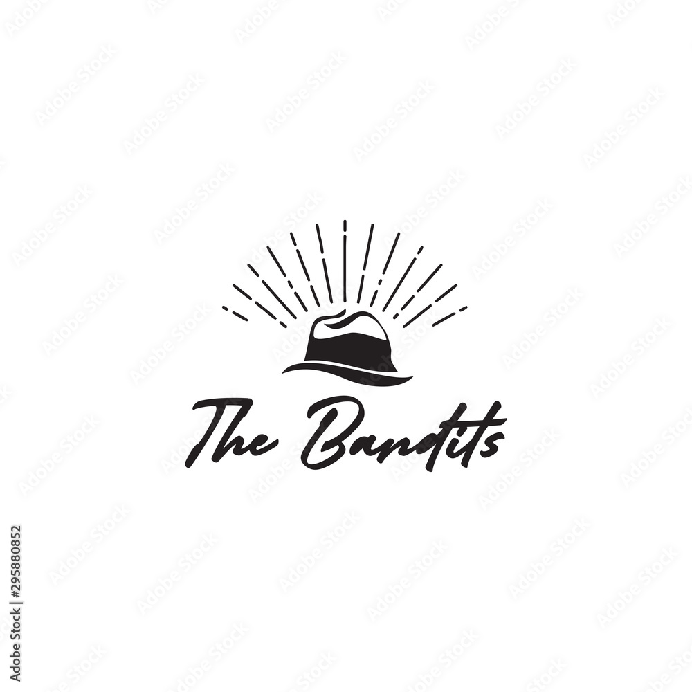 The bandits logo design vector template Stock Vector | Adobe Stock