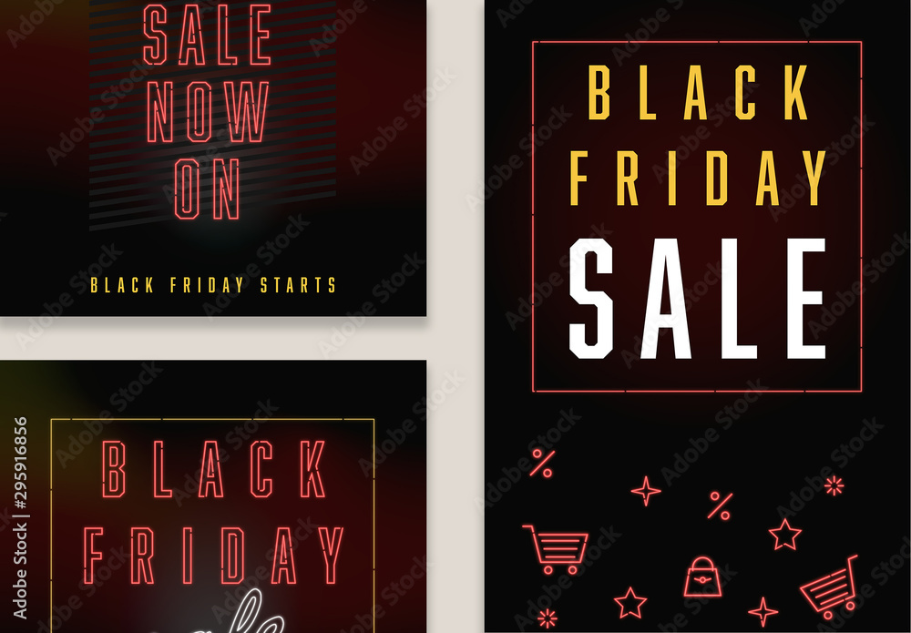 Black Friday Social Media Post Layouts Stock Template | Adobe Stock