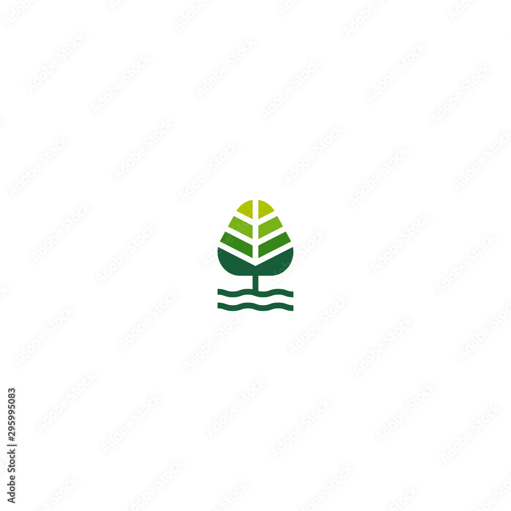 Eco Park Logo Icon Design Template. Pine, Tree, Garden Vector ...