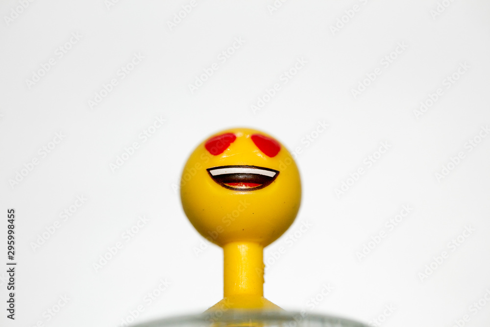 Love smiling face with heart shaped eyes background fifty megapixels ...