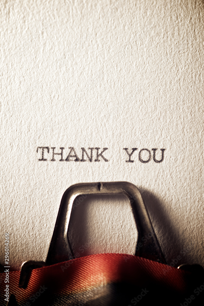Thank you concept view Stock Photo | Adobe Stock