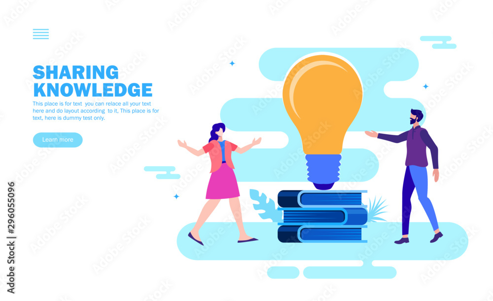 sharing knowledge and ideas Stock Vector | Adobe Stock