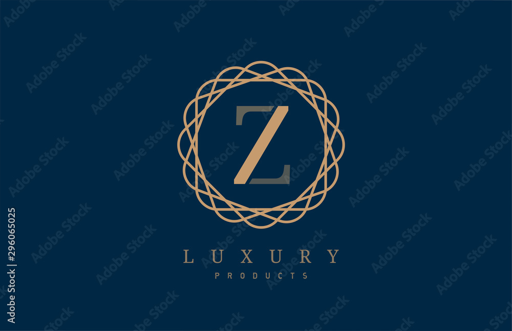 luxury letter Z logo alphabet for company logo icon design Stock Vector ...