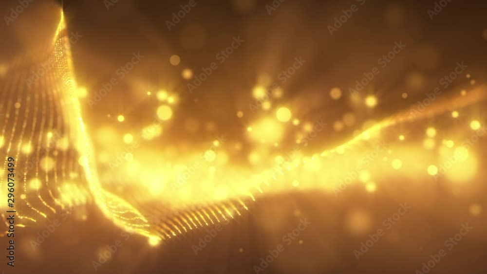 4k video. Looped animation. Wave pattern. Dotted lines. Neon waves ...