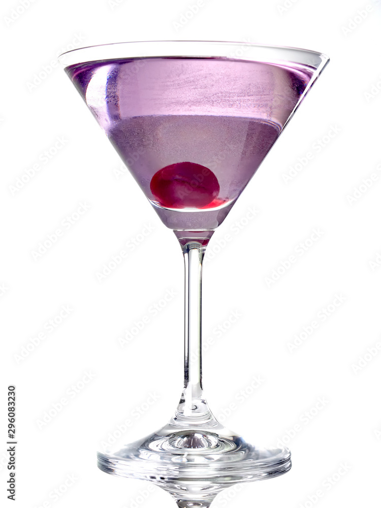Aviation cocktail combines gin, maraschino liqueur, fresh lemon juice ...