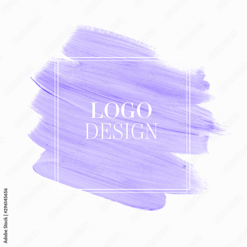 Logo Art Design paint abstract shape background - Vector. Stock Vector ...