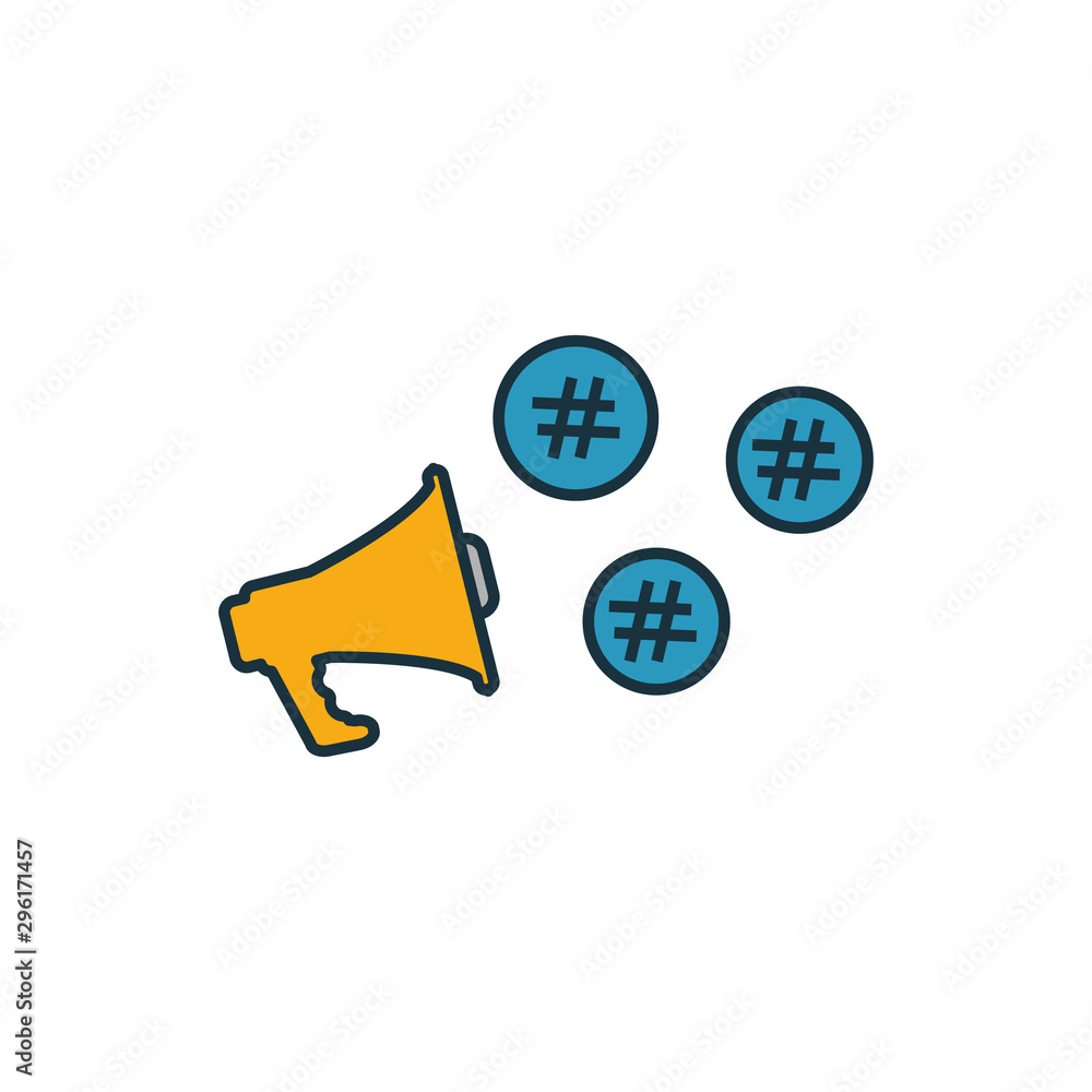 Social Content icon set. Four elements in diferent styles from content ...