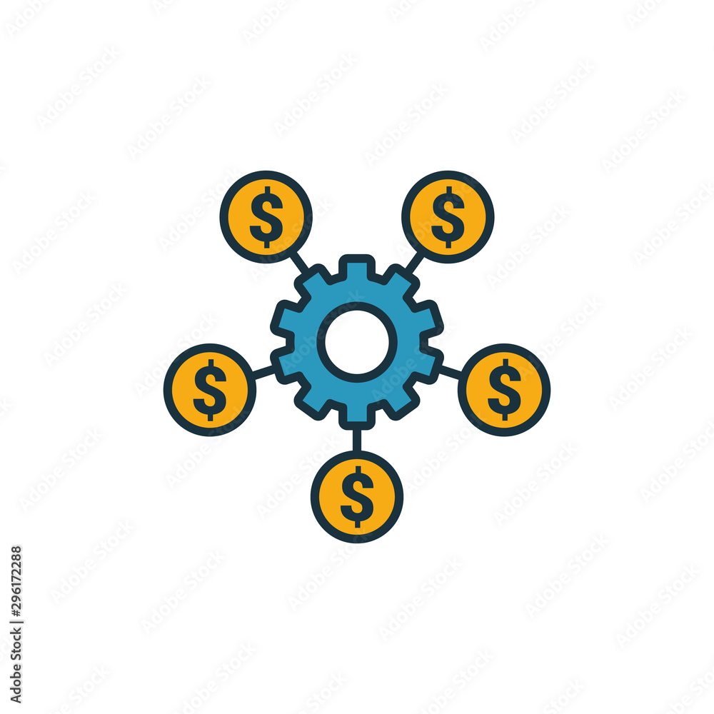 Crowdsourcing icon set. Four elements in diferent styles from content ...