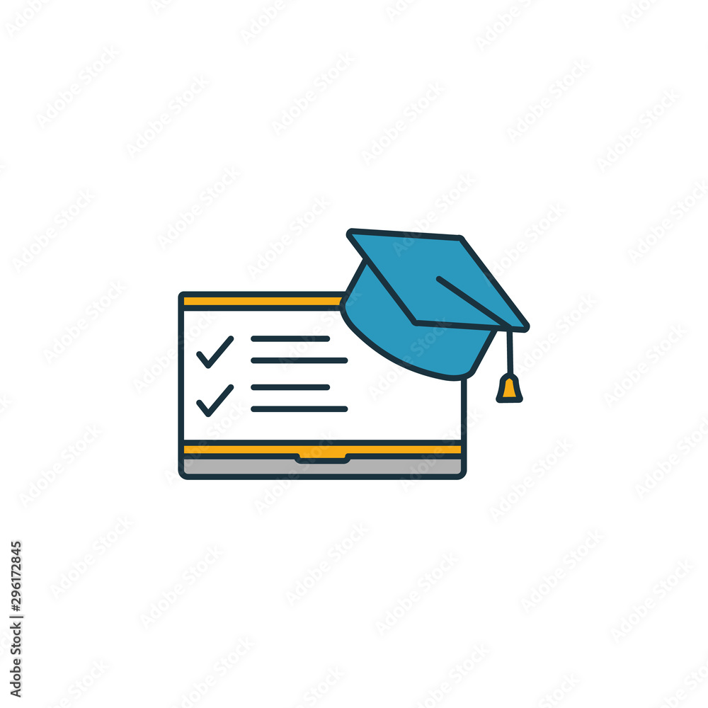 Learning Management icon set. Four elements in diferent styles from ...