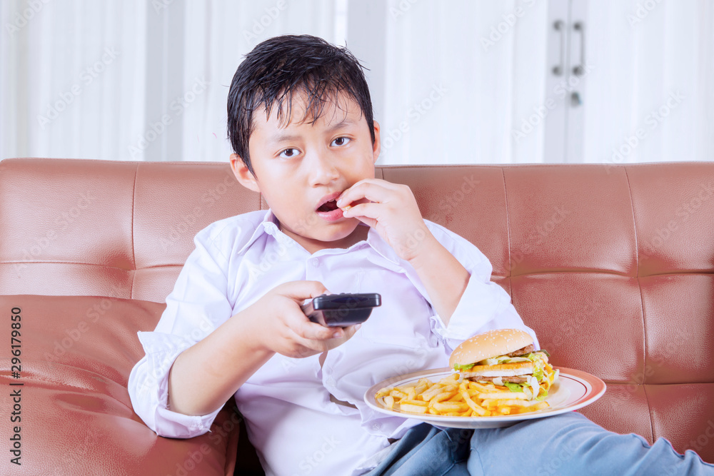 Fat Kids Eating Junk Food