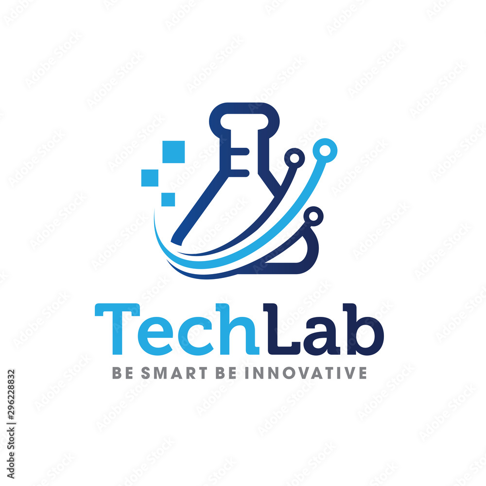 Tech Lab Logo Vector, Lab Icon, Lab Symbol Stock Vector | Adobe Stock