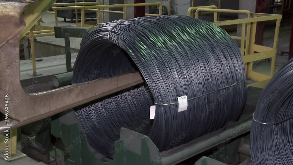 Forklift truck for use to loading wire rod or coil. Metallurgical ...