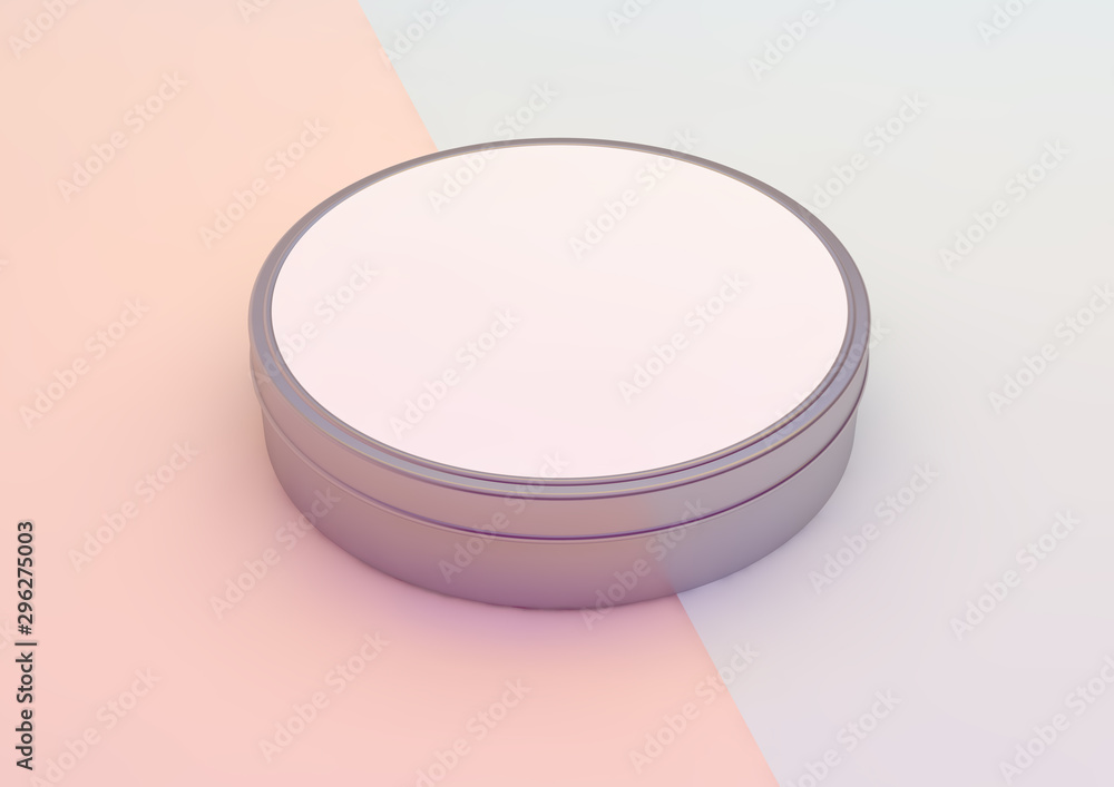 round box on pink and blue background Stock Illustration | Adobe Stock