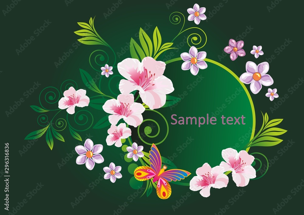Fondo con texto de ejemplo Stock Vector | Adobe Stock