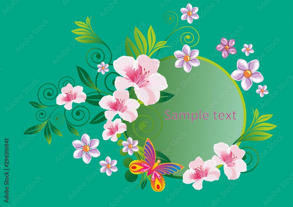 Fondo con texto de ejemplo Stock Vector | Adobe Stock