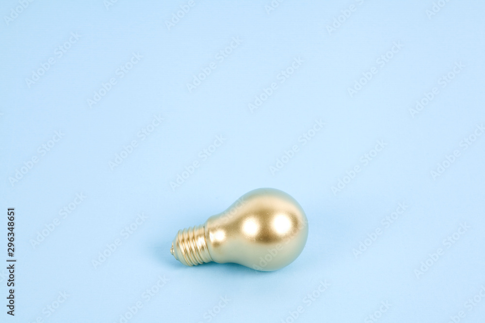 gold light bulb Stock Photo | Adobe Stock