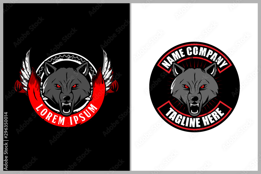 Winged Wolf Template