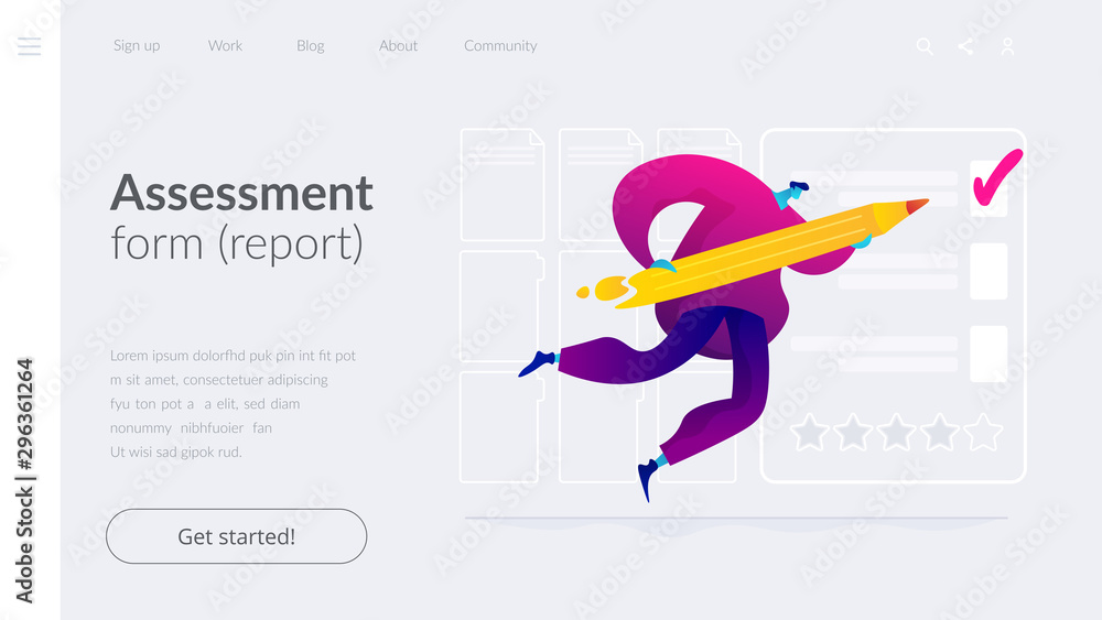 Employee evaluation, assessment form and report, performance review ...