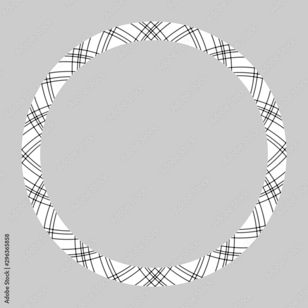 Circle borders and frames vector. Round border pattern geometric ...