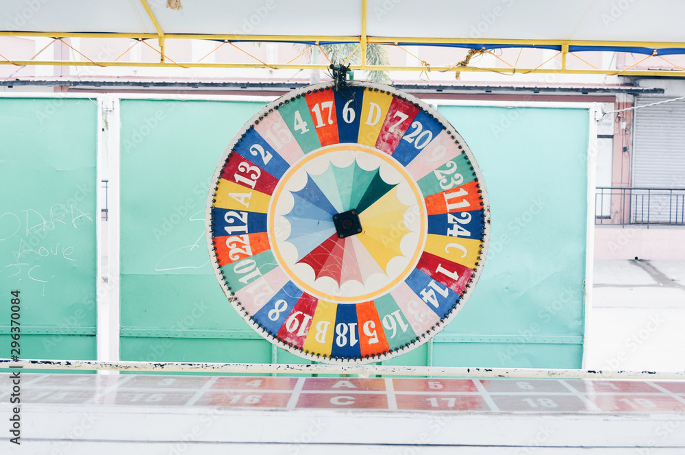 Front view of spin wheel Stock Photo | Adobe Stock