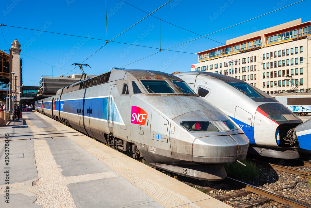 TGV intercity high speed train Stock Photo | Adobe Stock