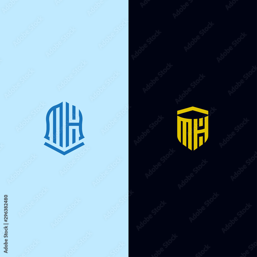 MH Logo Set modern graphic design, Inspirational logo design for all ...