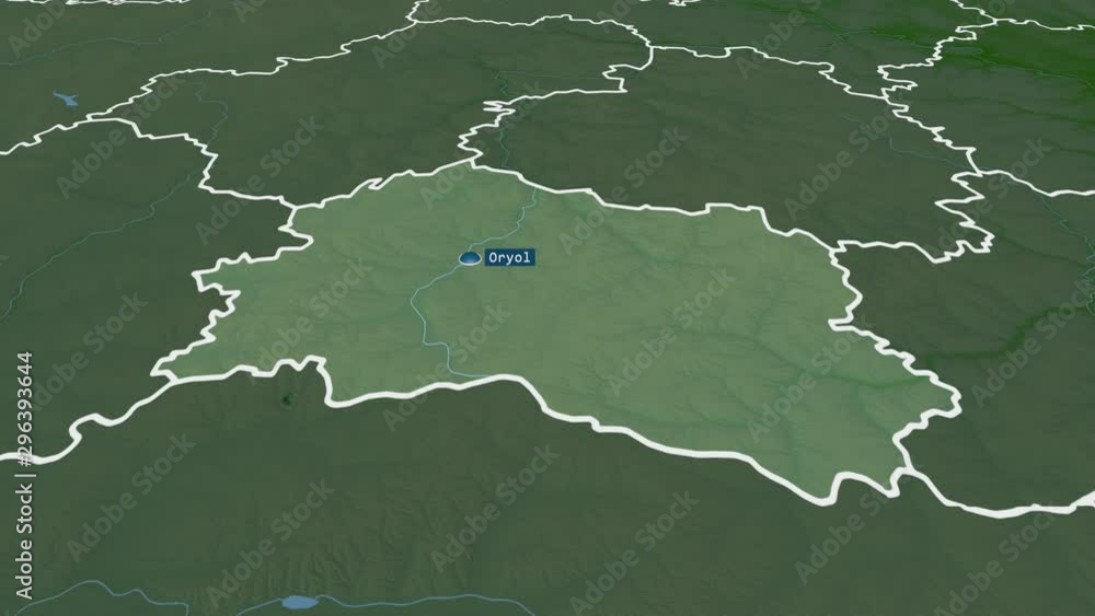 Orel - region of Russia (territory after annexation of Crimea in 2014 ...