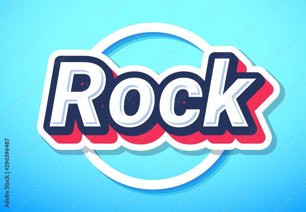 Red and White Bold Text Effect Stock Template | Adobe Stock