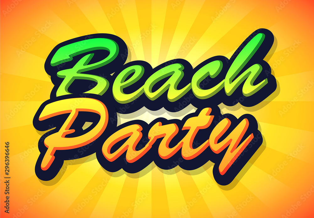 Brush Colorful Text Effect Stock Template | Adobe Stock