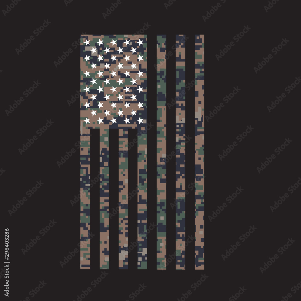 Camo American Flag Wallpaper