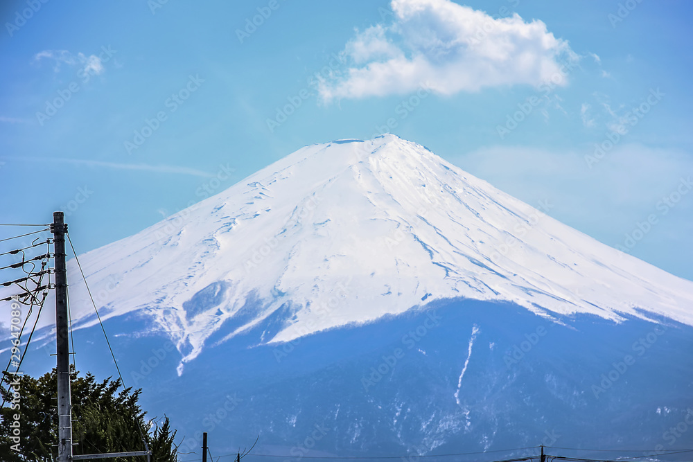 Beautiful scenery of Mount Fuji, Fuji-san in Kawaguchiko,Japan Stock ...
