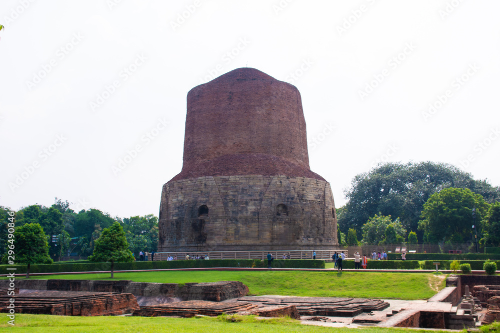 Dhamekh Stupa at Sarnath, Varanasi, India. Its a UNESCO world heritage ...