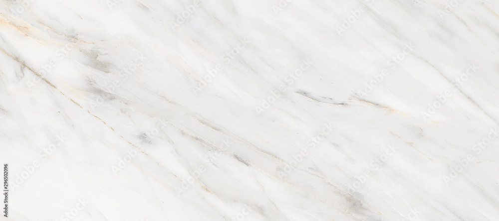 White Carrara Marble Texture Background With Curly Grey-Brown Colored ...