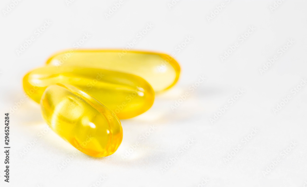 cod liver oil tablets - dietary supplement derived from liver of cod ...