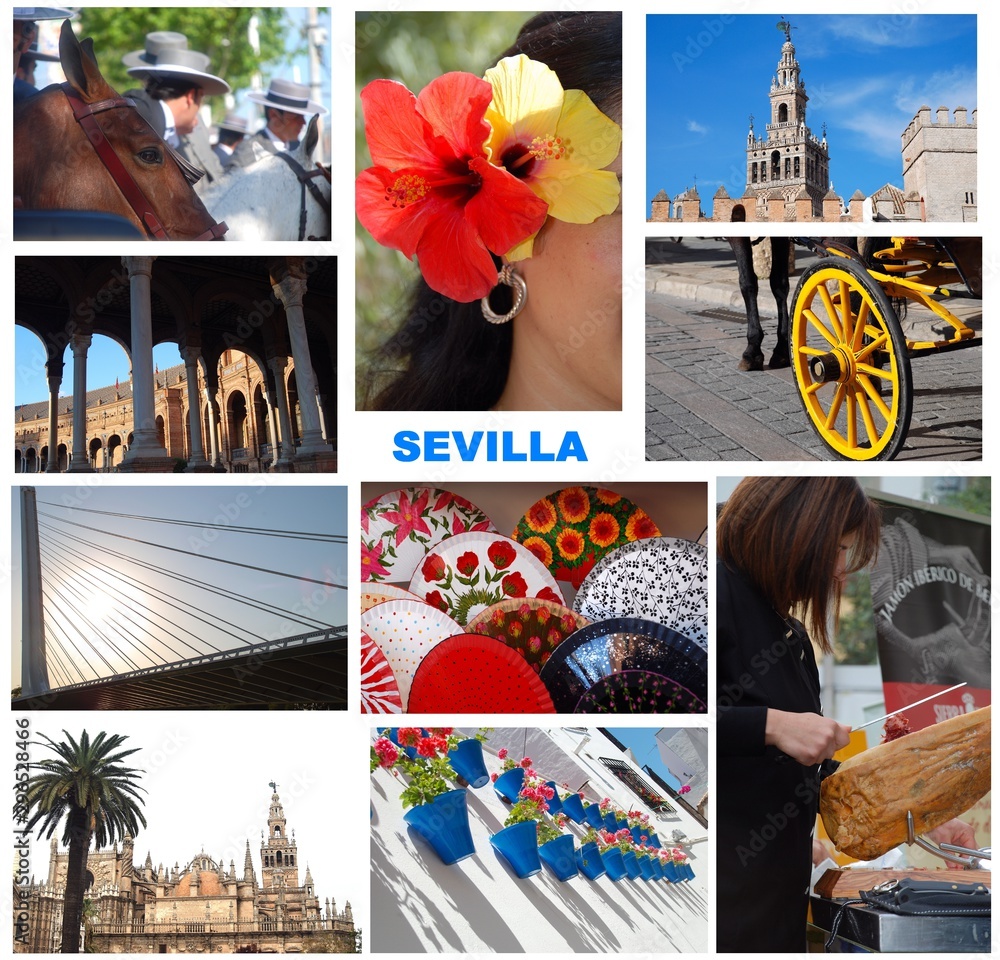 COLLAGE DE SEVILLA Stock Photo | Adobe Stock