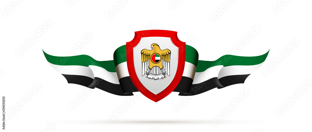 UAE official national state symbols: flag, coat of arms Standard of the ...