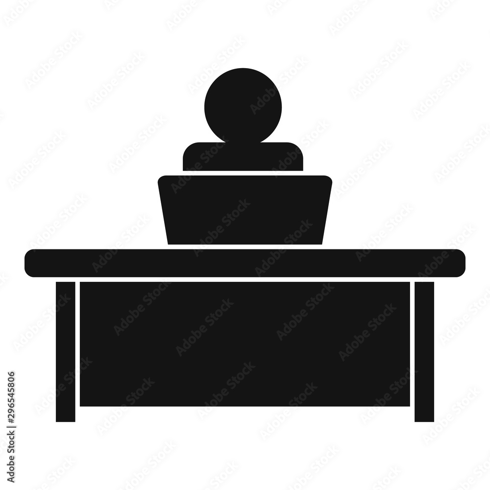 Administrator desktop icon. Simple illustration of administrator ...