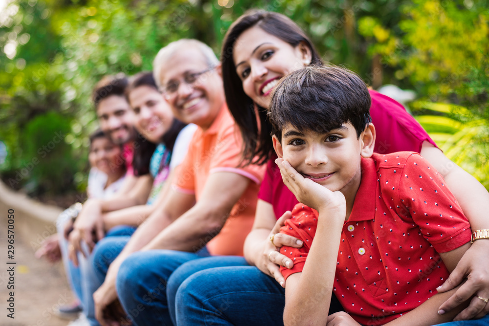 Indian Family In Park