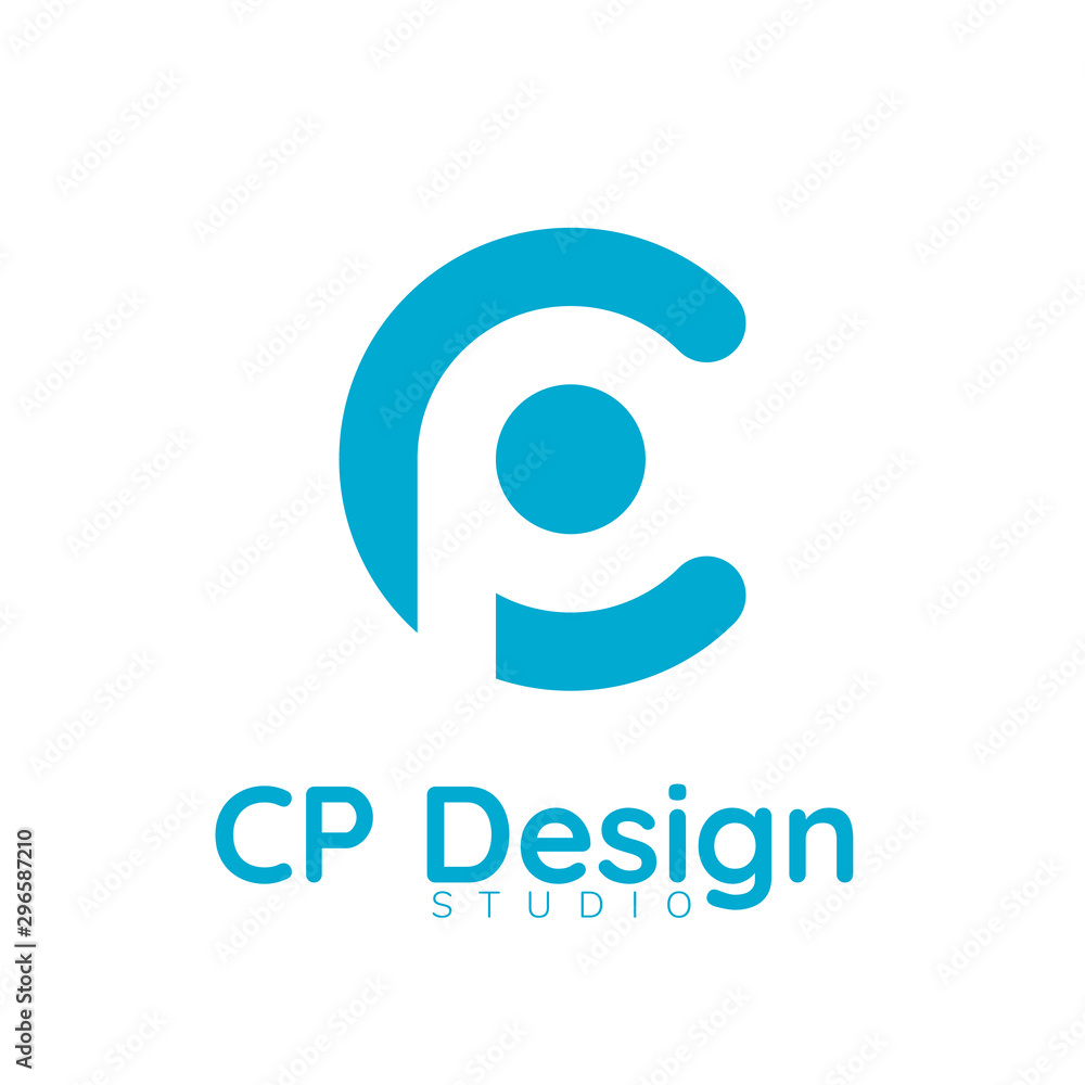 CP company group linked letter logo design. Stock vector illustration ...